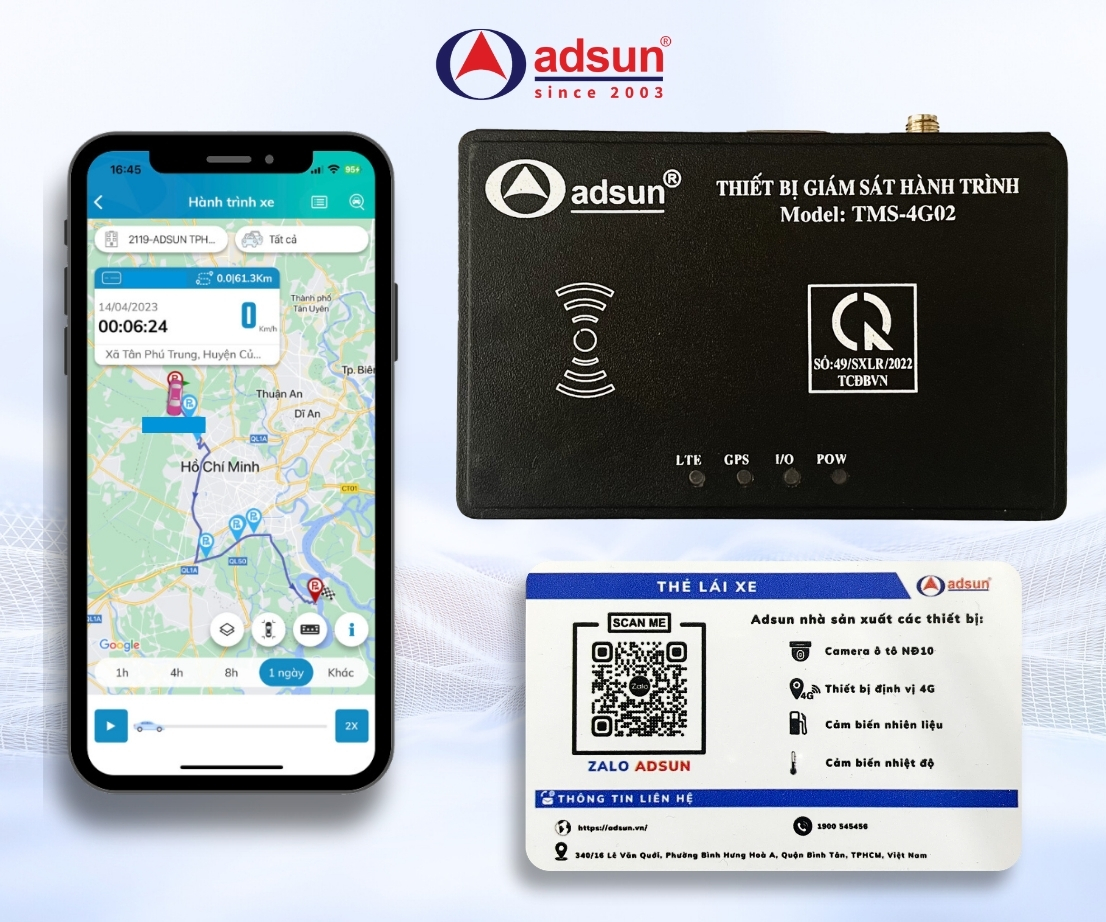 Giám sát hành trình – Đăng nhập theo dõi thiết bị – Adsun